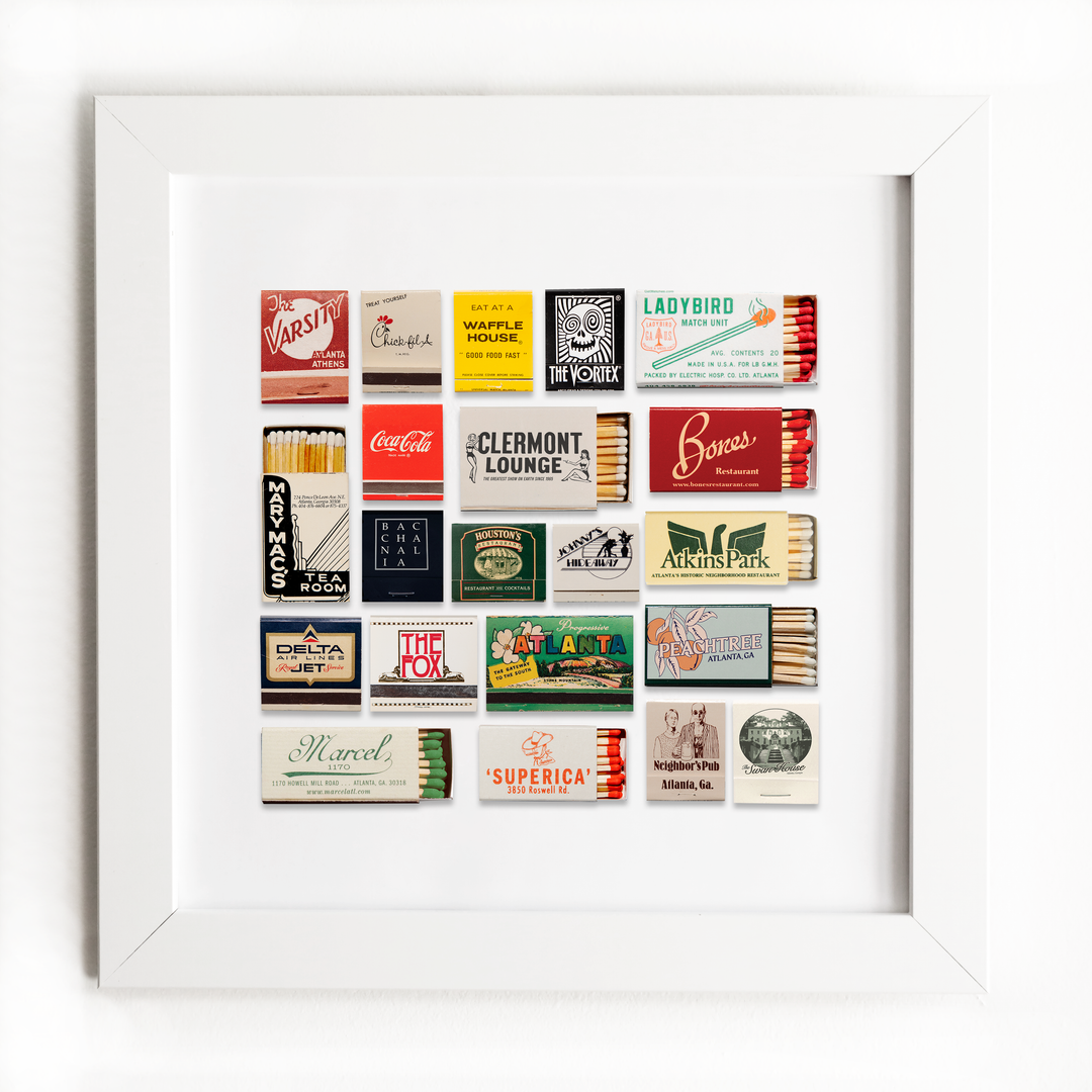 Atlanta Collage - Framed Print Matchbook Art - Match South – Match ...