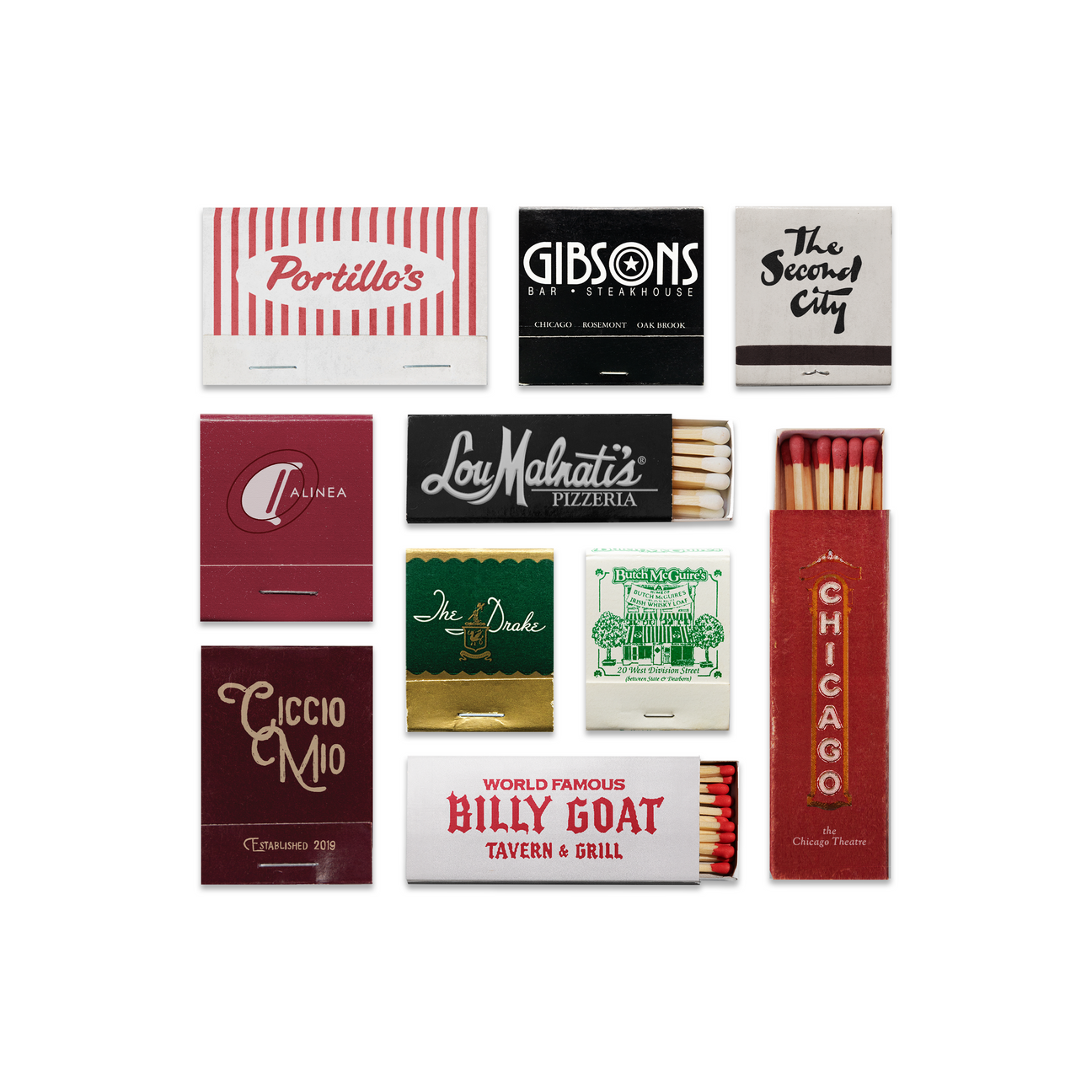 Chicago Collage - Framed Print Matchbook Art - Match South – Match ...