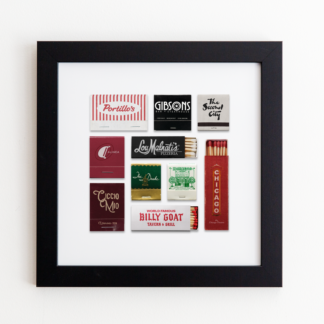 Chicago Collage - Framed Print Matchbook Art - Match South – Match ...