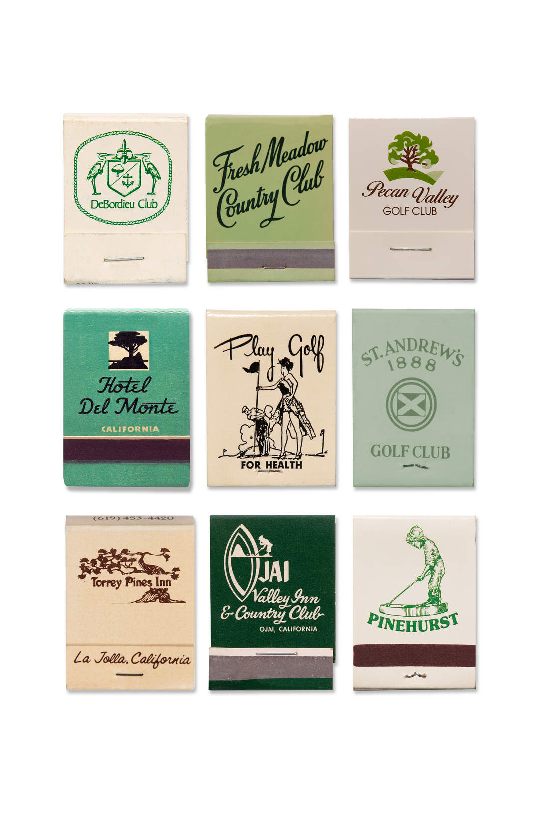 Golf Matchbook Poster - Golf Gift - Match South – Match South Shop