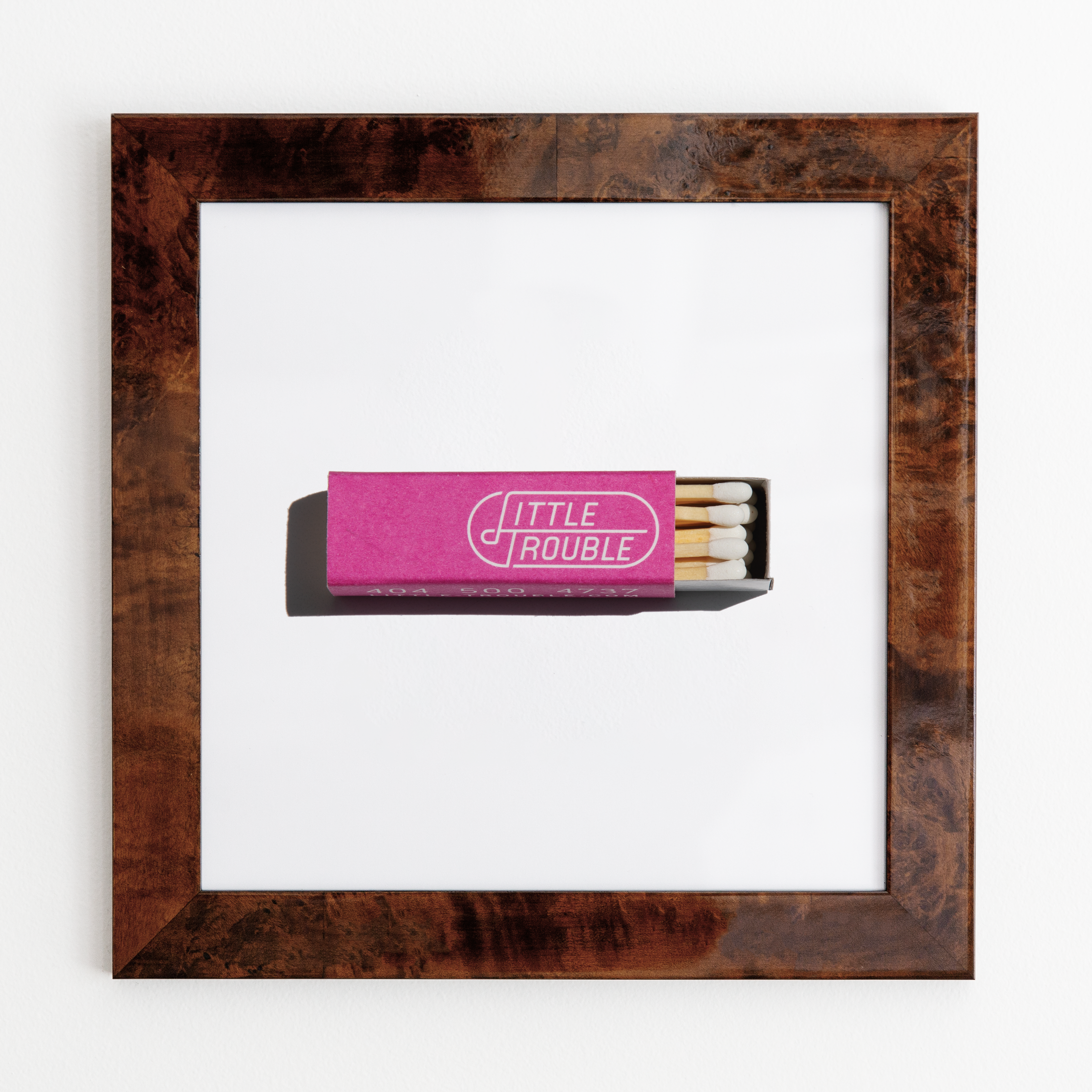 Little Trouble - Framed Print Matchbook - Gift - Match South – Match ...
