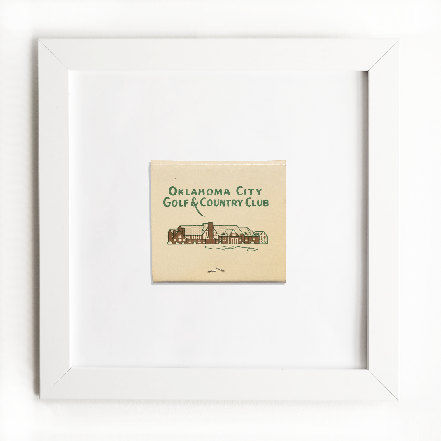 Oklahoma City Golf & Country Club - Framed Print Matchbook - Golf Gift ...