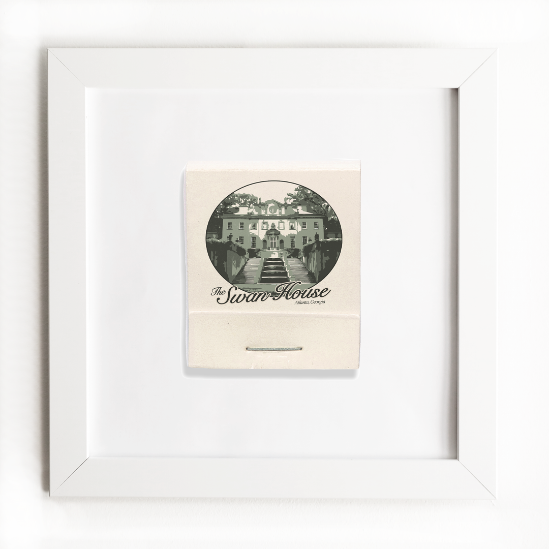 The Swan House - Framed Print Matchbook - Gift - Match South – Match ...