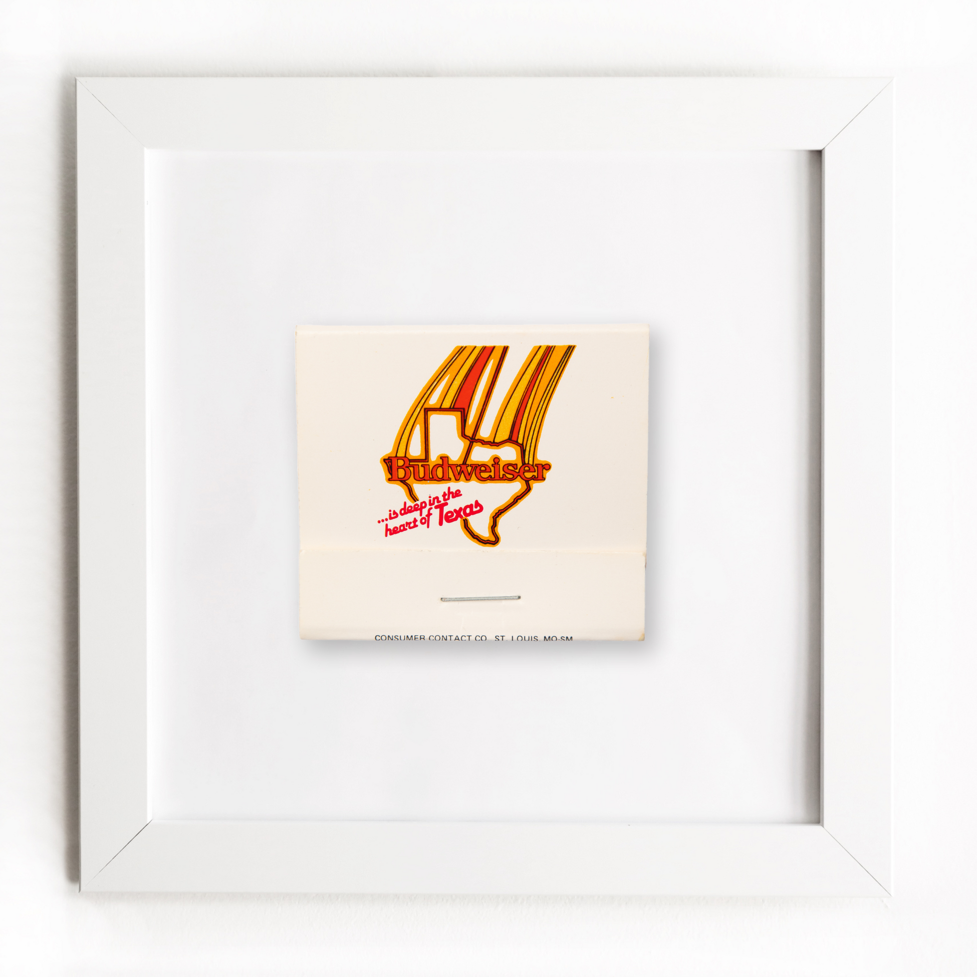 Budweiser Texas - Framed Print Matchbook - Gift - Match South – Match ...